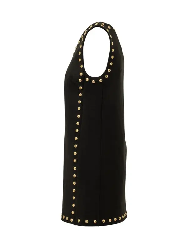 Michael Kors V-neck Stud Detail Dress - Black