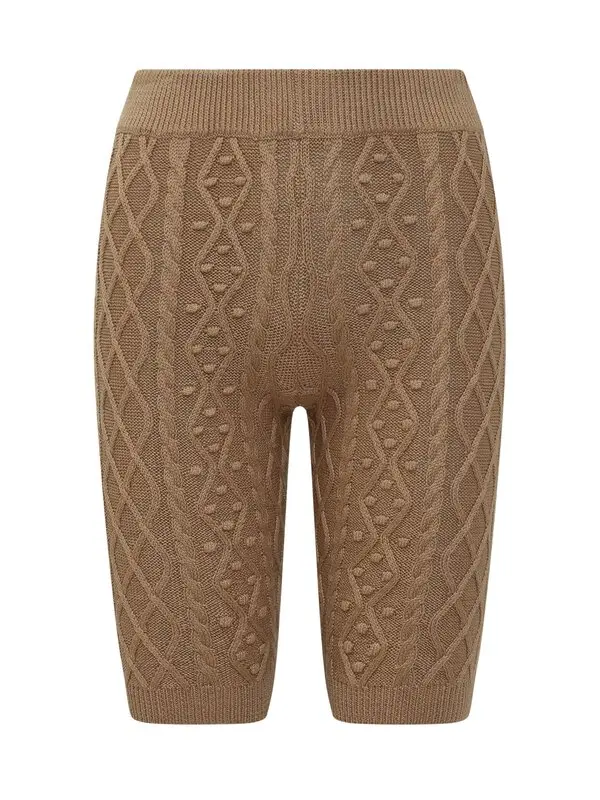 Loulou De Saison Silk Blend Shorts - Beige