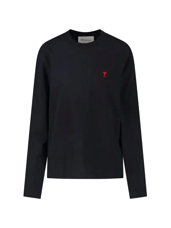 AMI Paris Organic Cotton Logo T-shirt