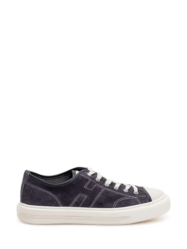 Hogan Contrast Stitching Sneakers - Blue