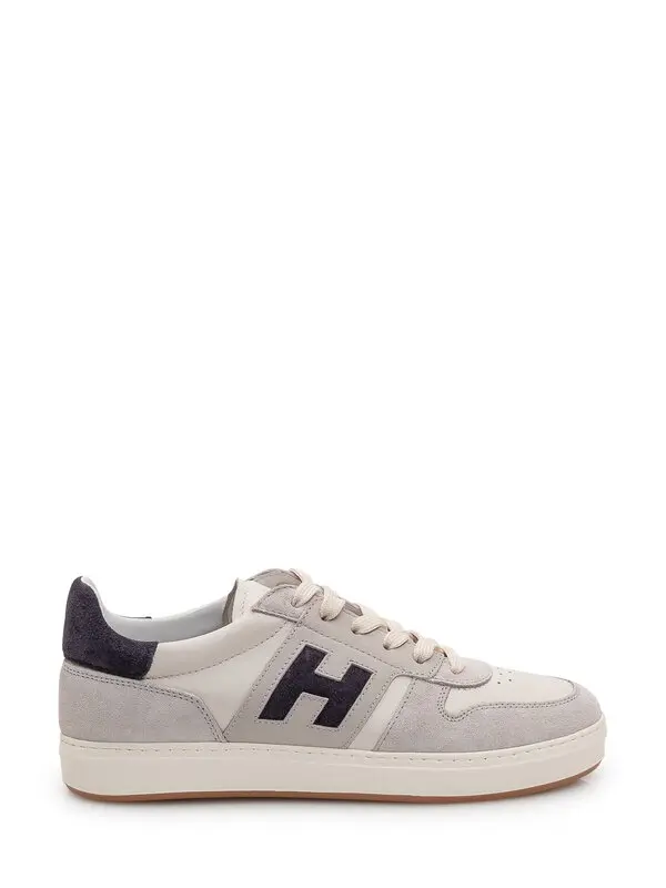 Hogan Stylish Low-top Sneakers With Logo - Yogurt-blue