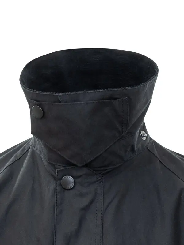 Barbour Cotton Cerato Jacket With Velvet Collar - Navy