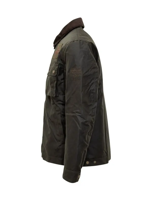 BARBOUR INTERNATIONAL Steve Mcqueen Patch Waxed Cotton Jacket
