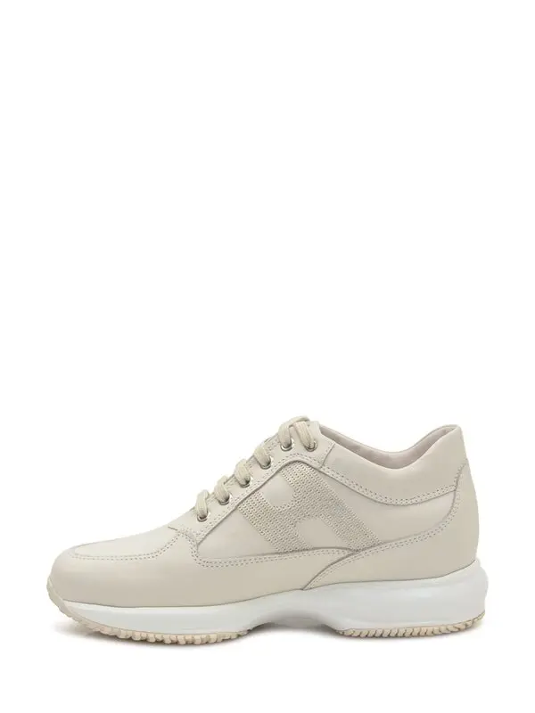 Hogan Interactive Sneakers For Modern Lifestyle - Yogurt
