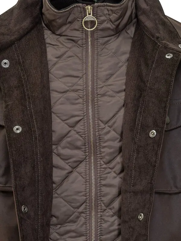 Barbour Quilted Zip-front Vest With Front Pockets - Rustic Classic