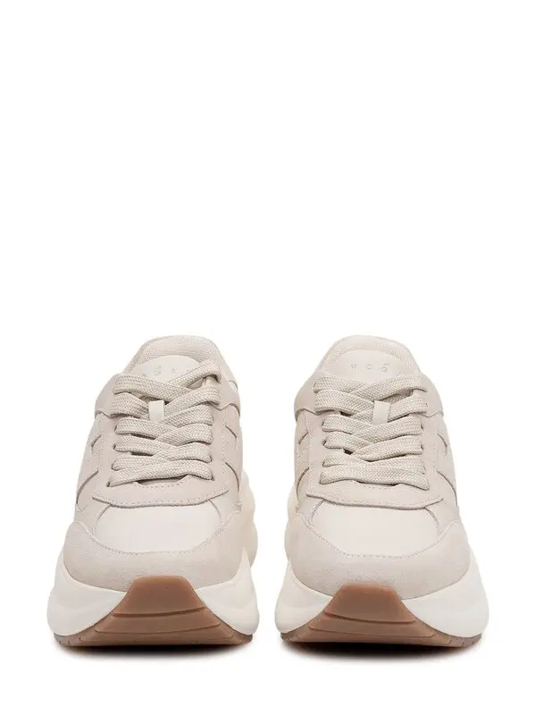 Hogan Chic Leather Sneakers For Spring/summer 2026 - Yogurt