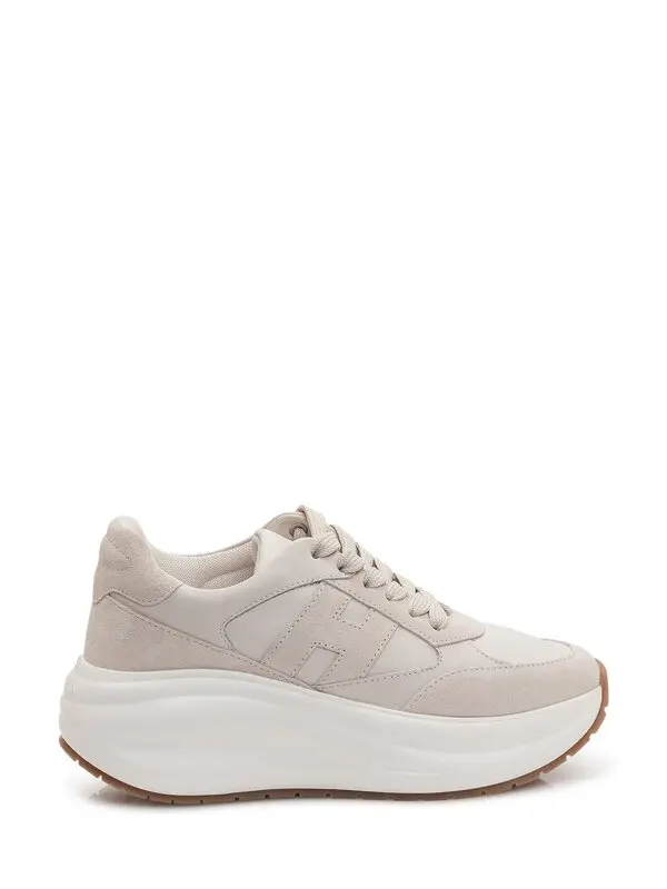 Hogan Leather Sneakers - Yogurt