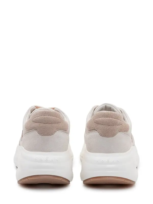 Hogan Iconic Sneakers With Mesh Inserts - Bianco