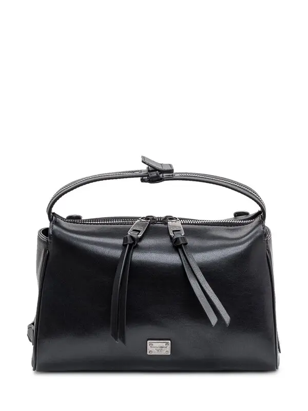 Dolce & Gabbana Leather Mini Shoulder Bag - Nero