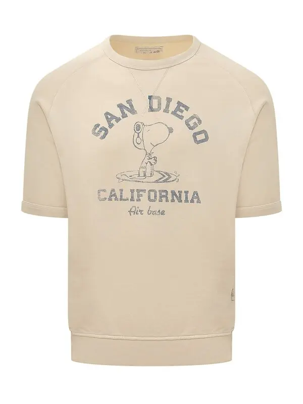 BL'KER Giro Neck Mini Sweatshirt With Statement Print