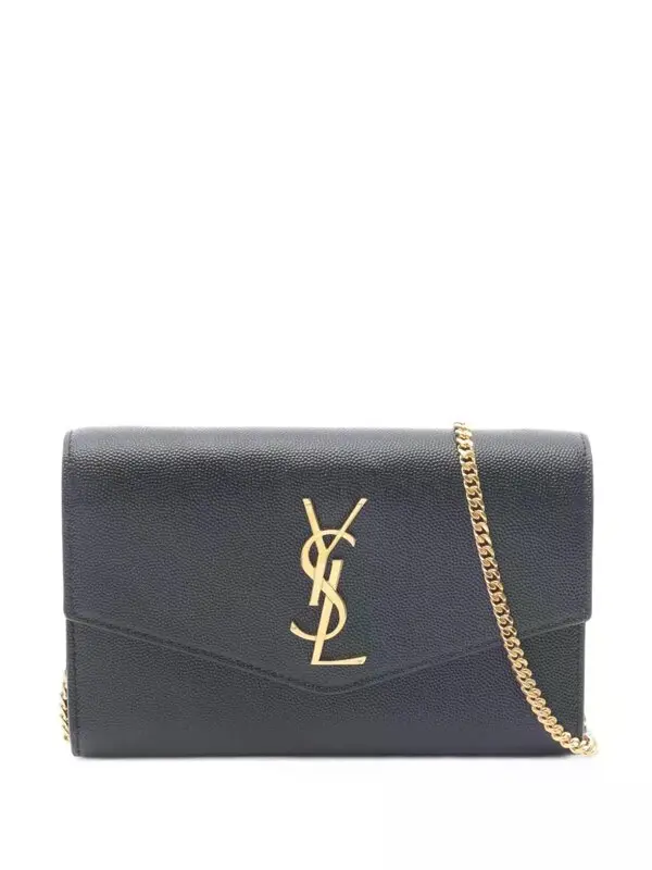 Saint Laurent Uptown Logo-plaque Mini Bag - Black
