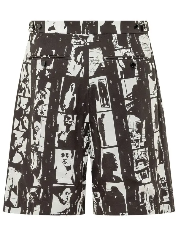 Givenchy Formal Tailored Shorts - Black/white