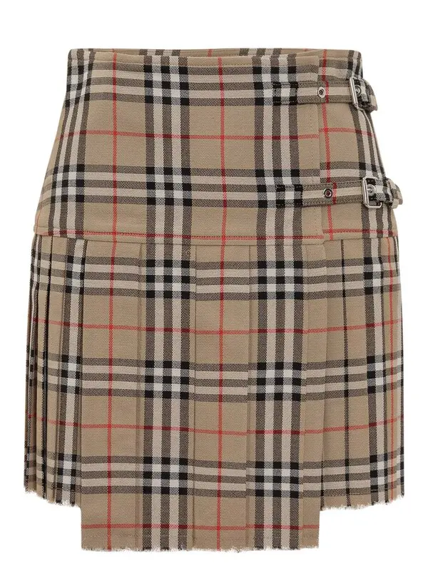 Burberry Check Mini Skirt