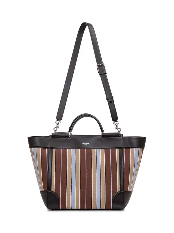 Dolce & Gabbana Striped Motif Handbag