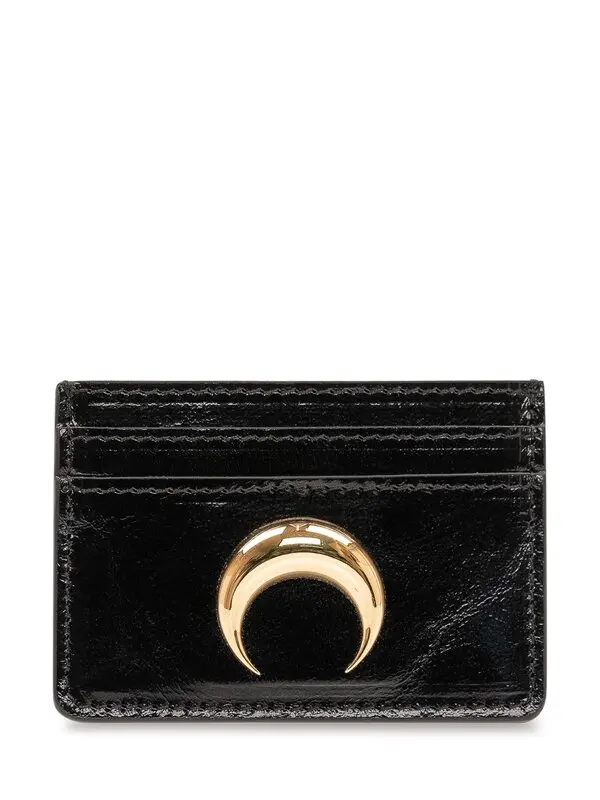 MARINE SERRE Moon Logo Mini Wallet - Black