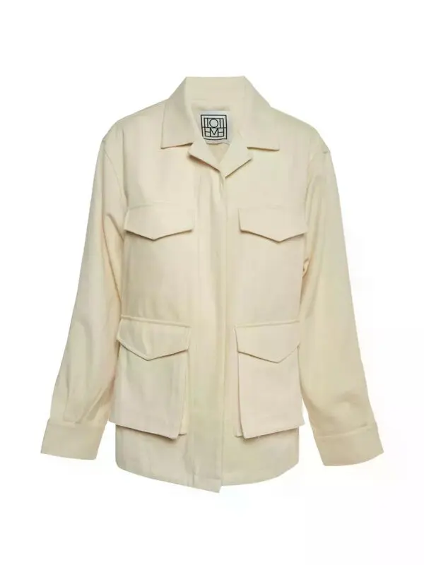 TOTEME Gabardine Utility Jacket - Neutrals