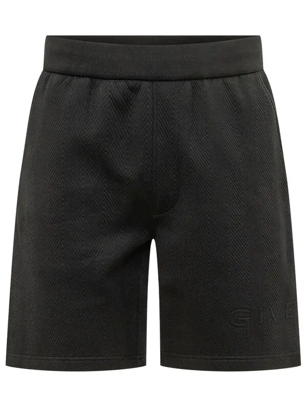 Givenchy Quilted Logo Shorts - Black