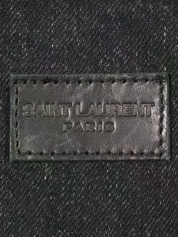 Saint Laurent Logo-print Denim Jacket