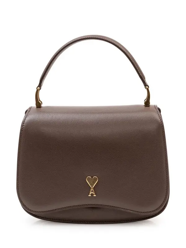 AMI Paris Top-handle Handbag - Truffe