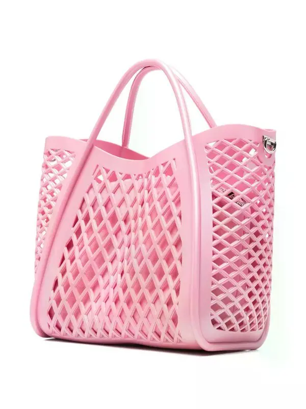 MARC ELLIS Cut-out Logo-embossed Tote Bag - Pink