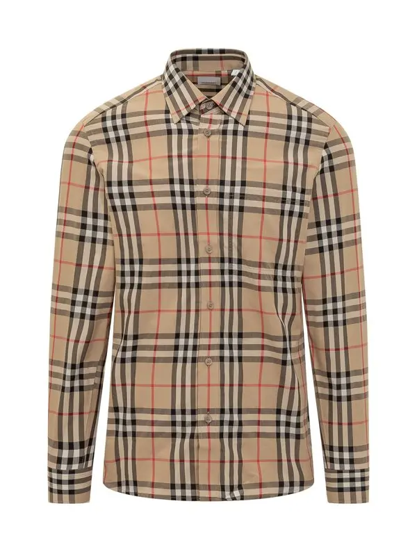 Burberry Check Print Cotton Shirt