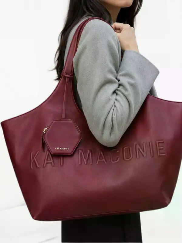 KAT MACONIE Logo-embossed Shoulder Bag - Red