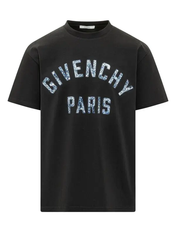 Givenchy Logo T-shirt - Black/blue
