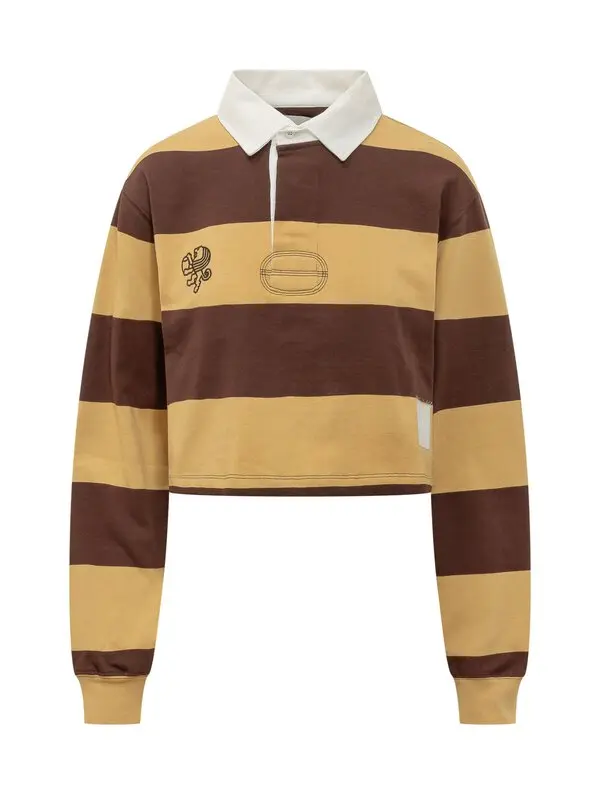 WOC Polo With Unique Collar And Insert - Mustard