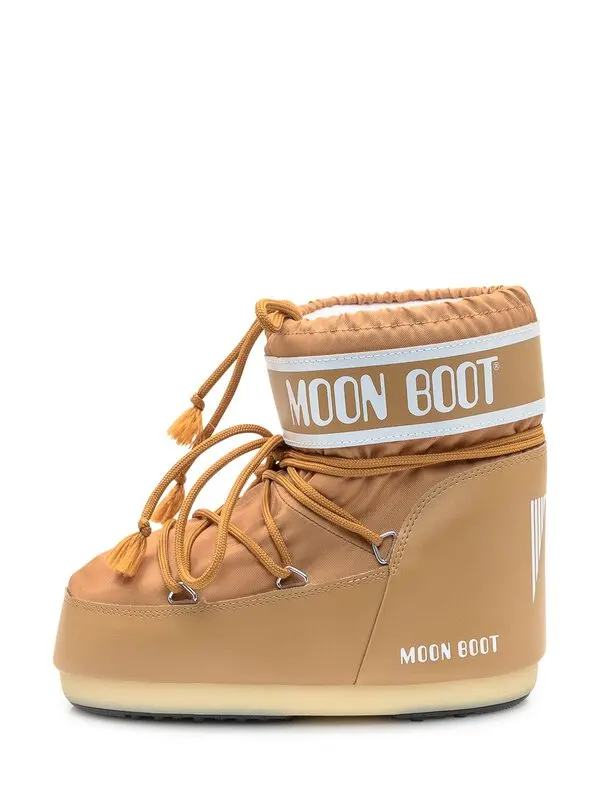 Moon Boot Icon Low Mini Nylon Boots - Cognac