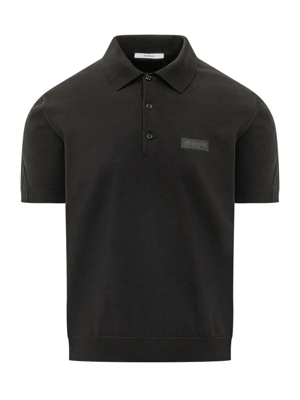Givenchy Designer Cotton Polo Shirt - Black