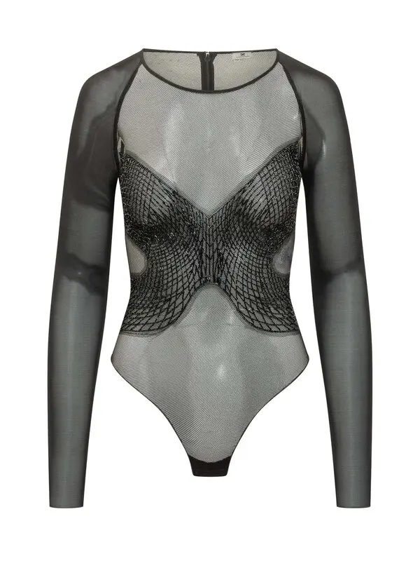 Elisabetta Franchi Embroidered Long Sleeve Top