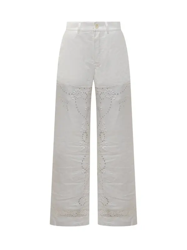 MARINE SERRE Paintntaloni Trousers