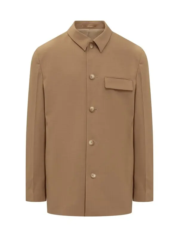 Nanushka Modern Tailoring Mini Shirt - Camel