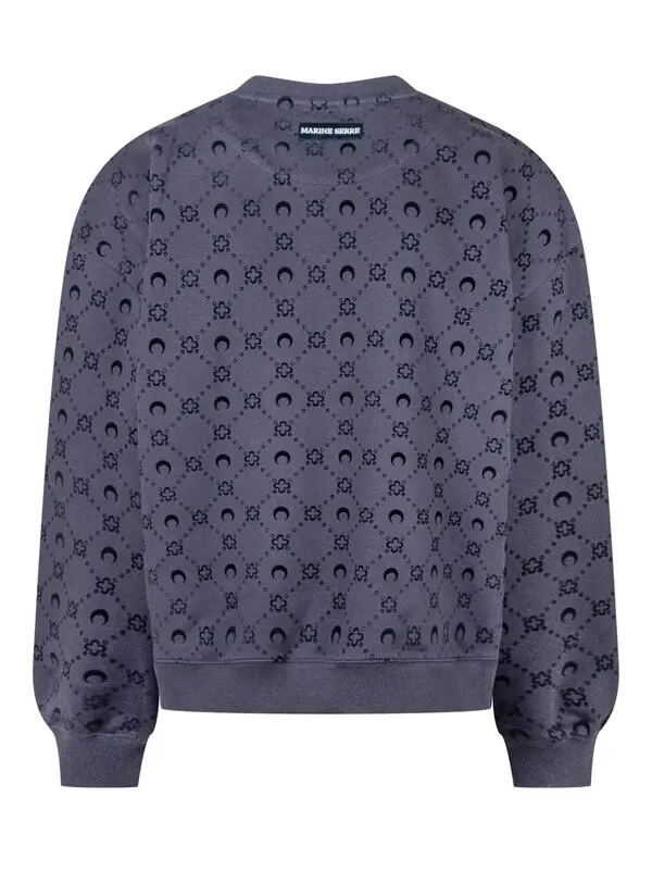 MARINE SERRE All-over Logo Printed Sweatshirt
