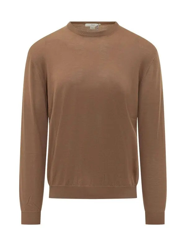 Malo Basic Crewneck Wool Knit Sweater