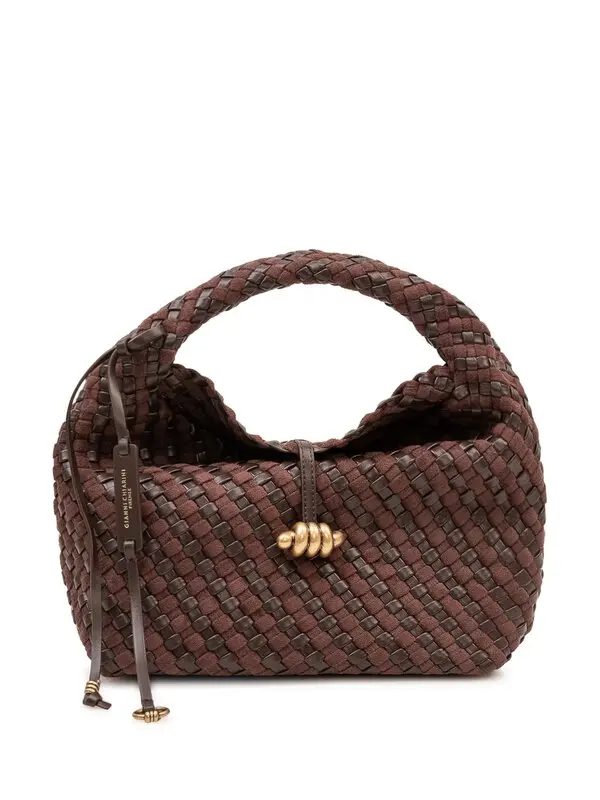 GIANNI CHIARINI Aurelie Shoulder Bag - Espresso