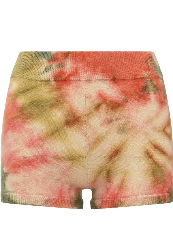 MIXIK Cashmere Tie-dye Shorts - Verde