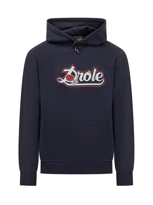 Drole De Monsieur Embroidered Logo Hoodie