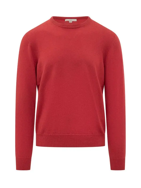 Malo Basic Crewneck Sweater In 100% Wool Knitwear
