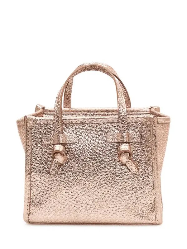 GIANNI CHIARINI Mini Handbag With Double Handles And Knot Detailing - Mirage