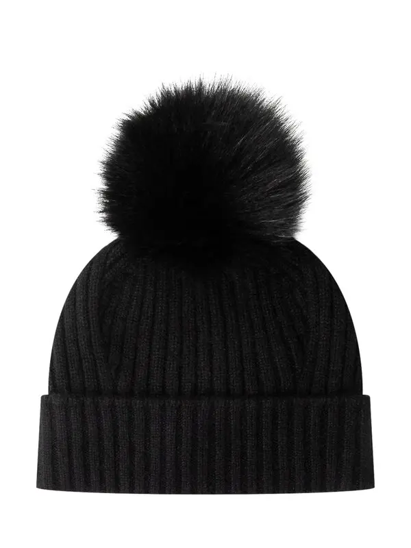 VANISE Lola Pom-pom Beanie - Nero