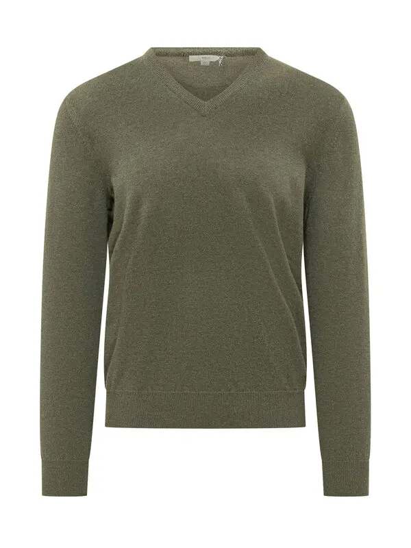 Malo V-neck Wool Knit Sweater