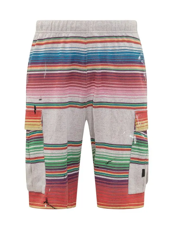 GALLERY DEPT. Striped Cargo Shorts - Multi