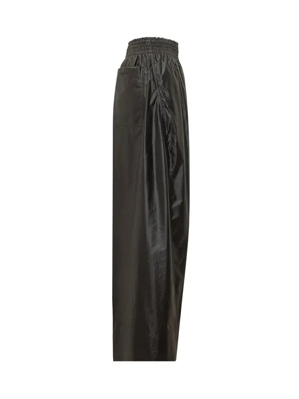 Givenchy Elasticated Waist Linen-twill Trousers - Black