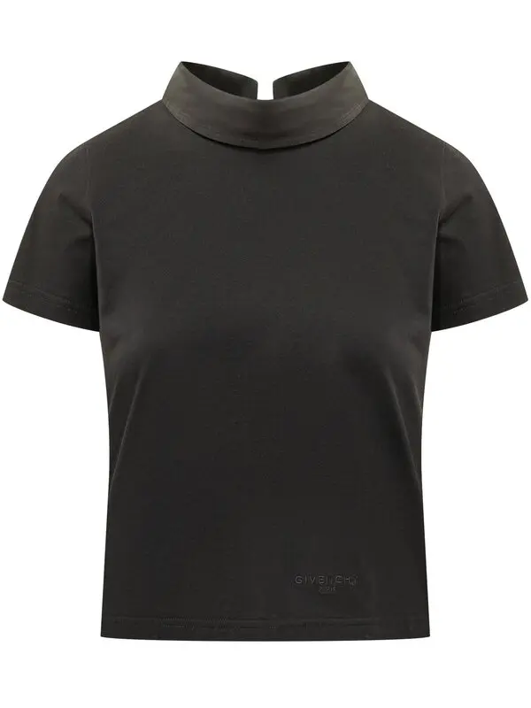 Givenchy High Collar T-shirt - Black