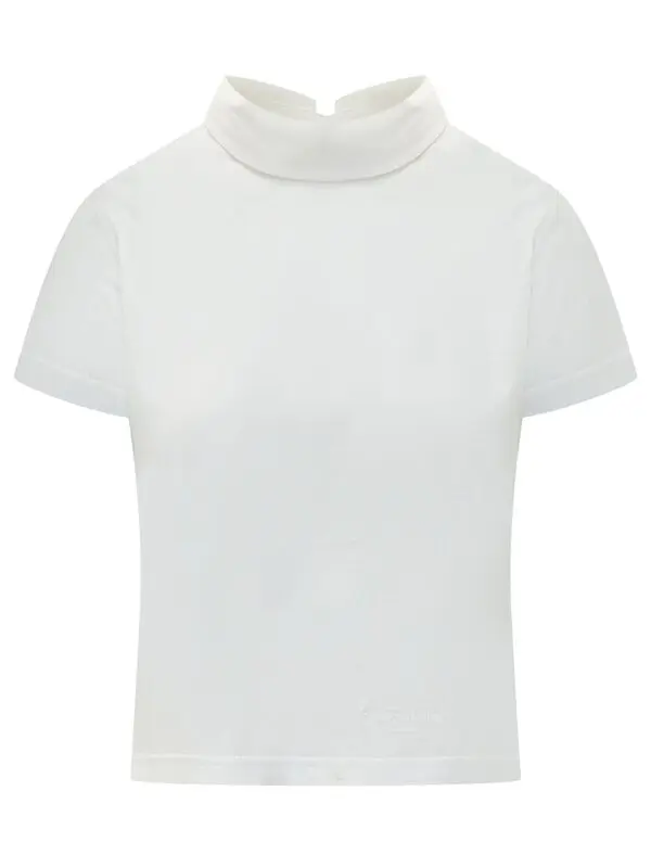 Givenchy High-collar Cotton T-shirt - White