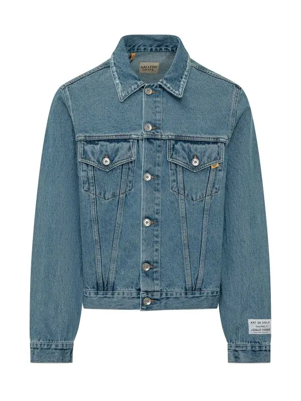 GALLERY DEPT. Denim Jacket With Button Closure - Washed Denim