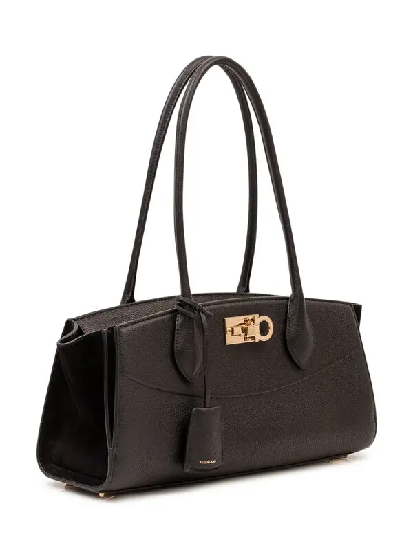FERRAGAMO St Soft Ew Handbag - Nero
