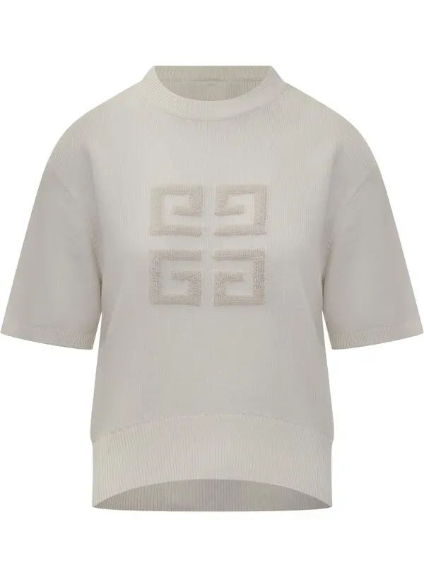 Givenchy Cashmere Sleeve Cut Sweater - Whitebeige
