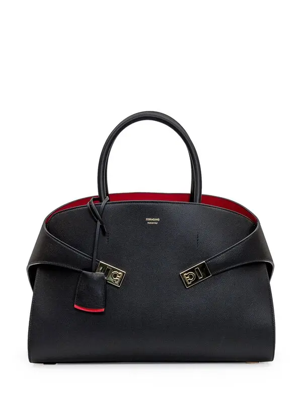 FERRAGAMO Hug Design Mini Handbag - Nero